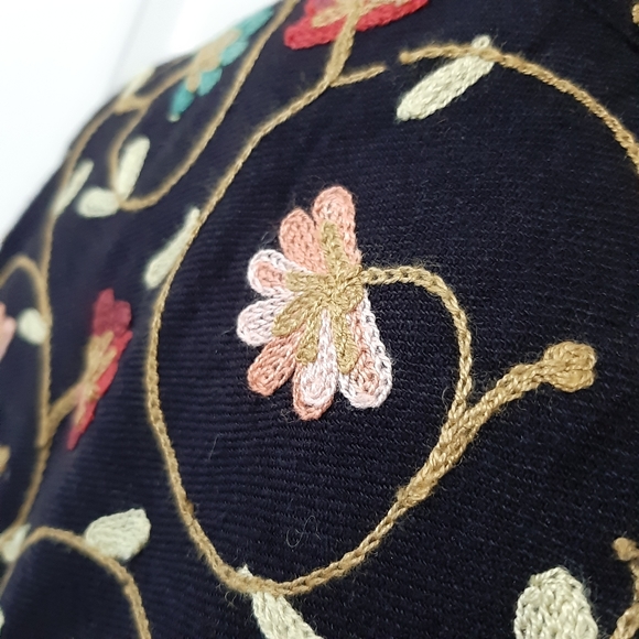 Boston Proper | Jackets & Coats | Boston Proper Embroidery Floral ...